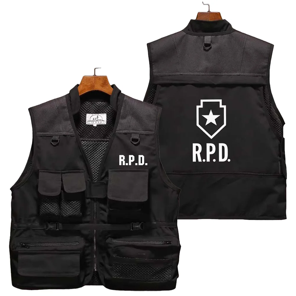 Biohazard-Resident-4-Remake-RPD-Evil-Cosplay-Costume-Vest-Man-Jacket ...