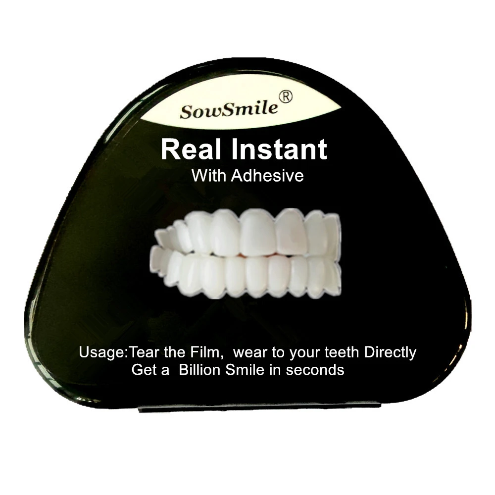 Sowsmile Silicone Gel Real Instant Dental Oral Fake Teeth Snap On ...