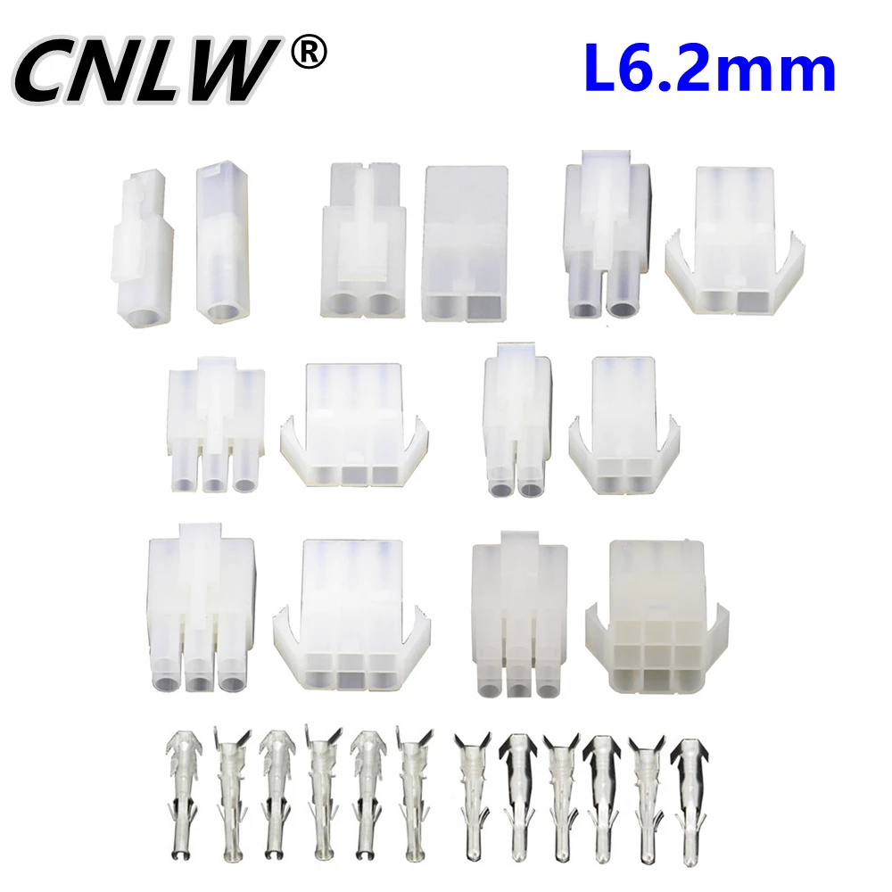 1 Set L6.2 Connector Pitch 6.2mm-1/2/3/4/6/9Pin with Wings Air Docking ...
