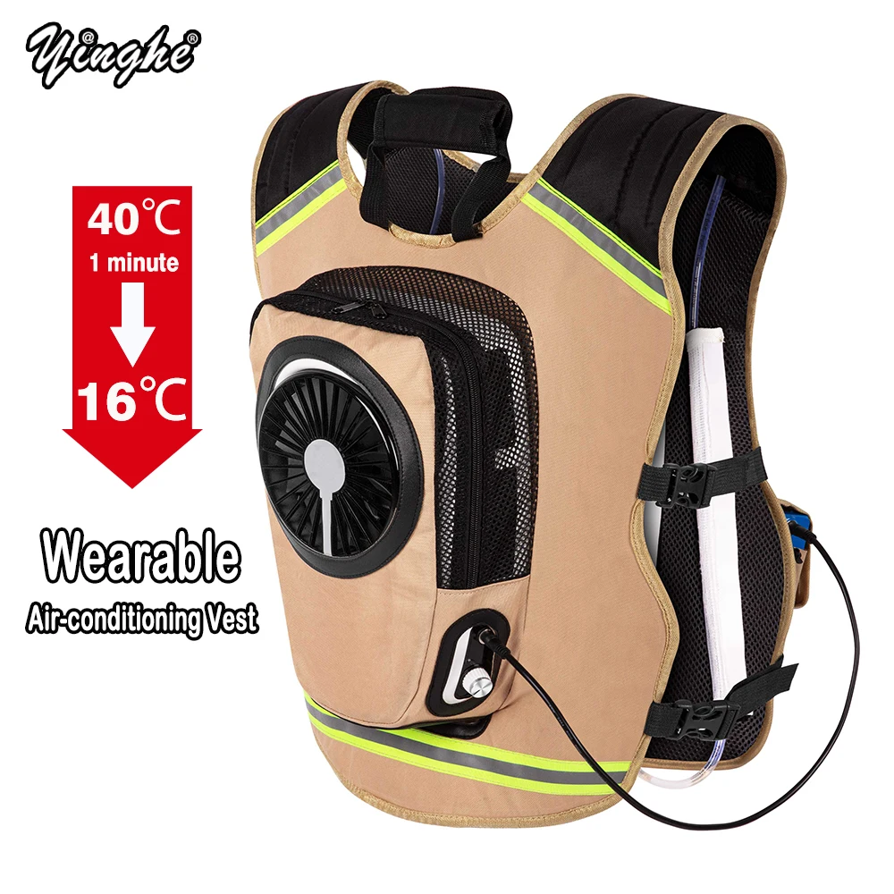 Air Conditioning Vest Cloth Air Conditioner Clothes Cooling Vest DC ...