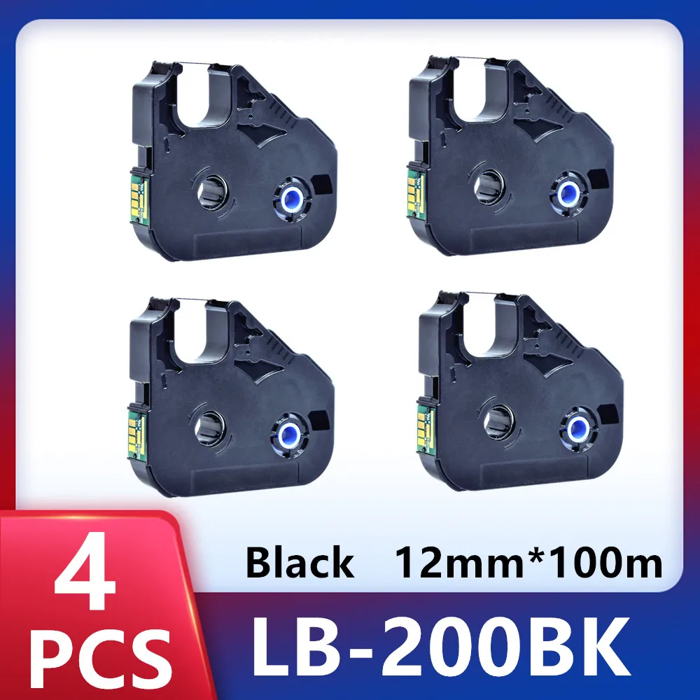 1-2-3-4-PCS-MK-RS100B-compatible-Ink-Ribbon-Cassette-cable-ID-printer ...