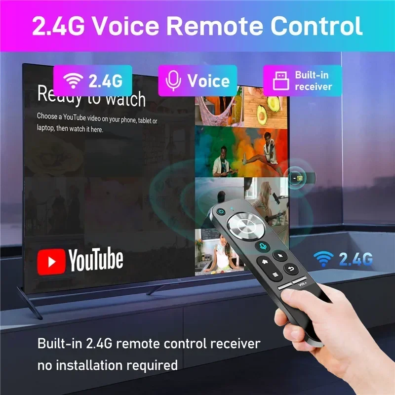 H96 Max M3 Smart TV Stick 8K Android 13 WIFI6 Voice Control Android ...