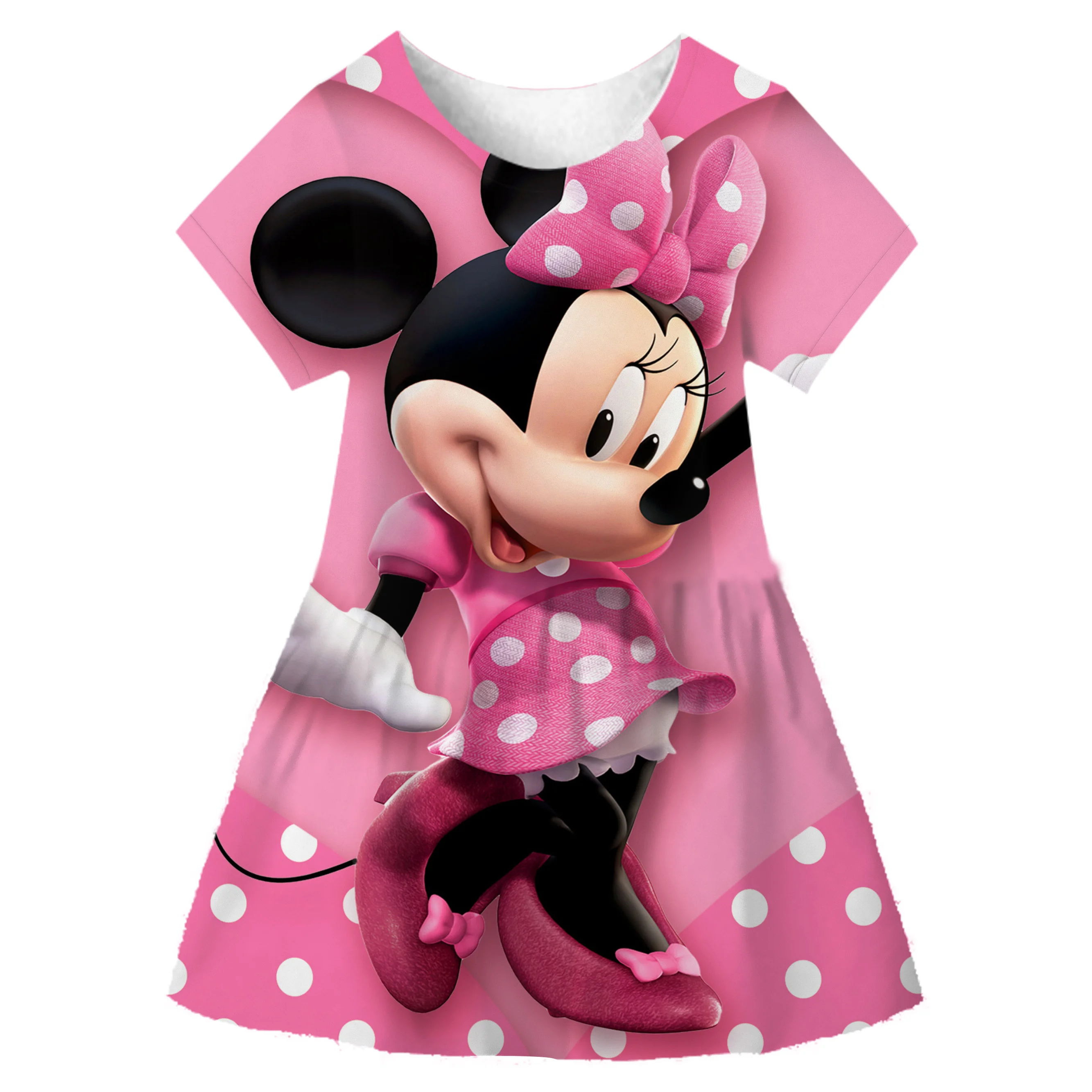 Girls-Cosplay-Cartoon-Costume-Minnie-Mouse-Dress-Kids-Summer-Short ...