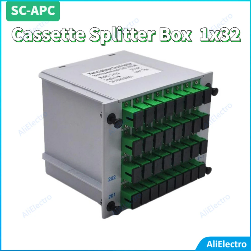 New Sc-apc Plc 1x32 Splitter Fiber Optical Box Planar Waveguide ...