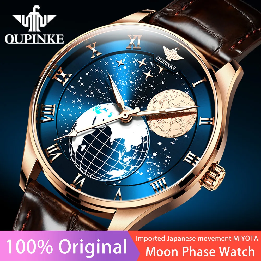 OUPINKE-Moon-Phase-Watch-for-Men-Automatic-Mechanical-Men-s-Wristwatch ...