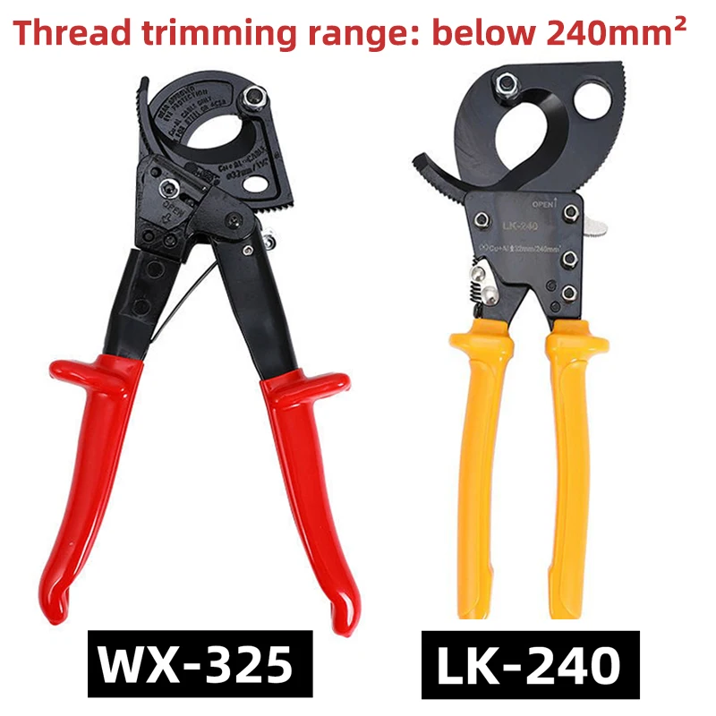 Ratchet-Cable-Cutter-Heavy-Duty-Wire-Cutter-Ratcheting-Wire-Cutting-Hand-Tool-Multifunctional-To ...