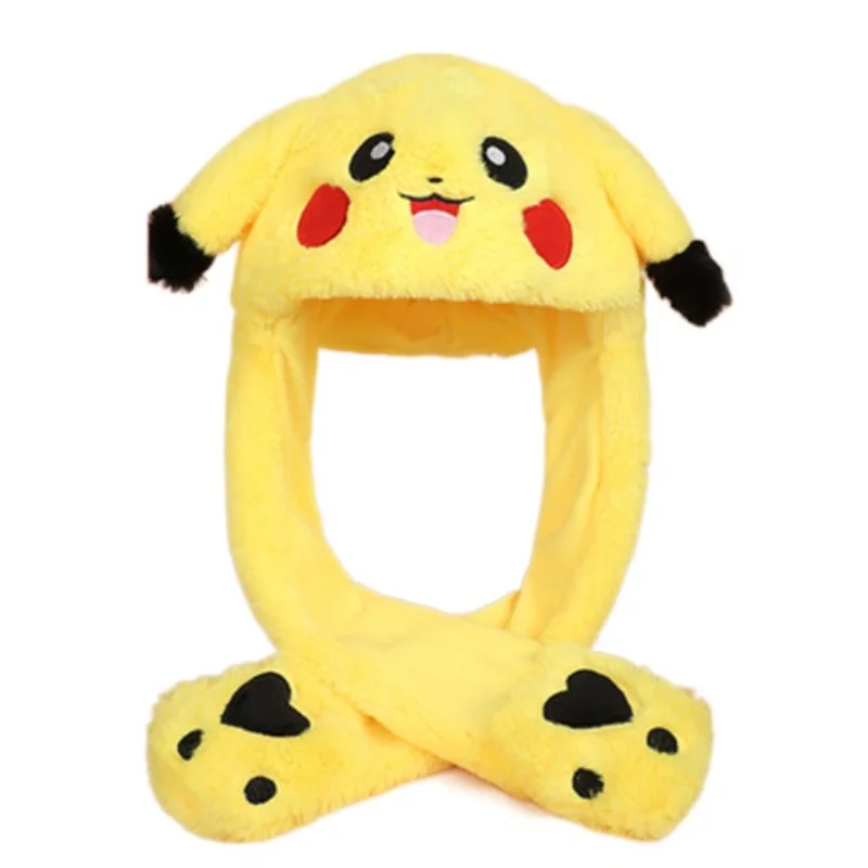 Anime Pokemon Pikachu Hat | Hats Jumping Ears Pikachu | Pikachu Hat Ear ...