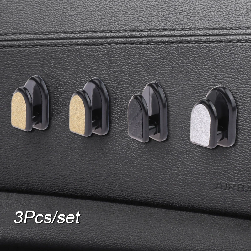 3Pcs Mini Car Paste Hook Simple Dashboard Hanging Strong Adhesive Hooks ...
