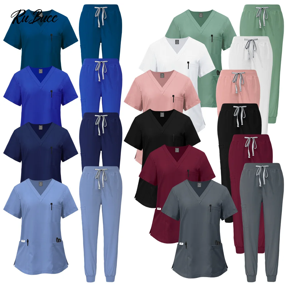 Nursing Scrub Work Clothes Multicolor Medical Uniform Pharmacist ...