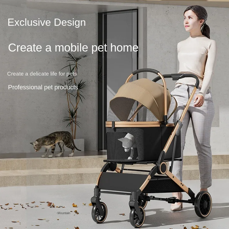 Lightweight-and-Portable-Pet-Cart-for-Cats-Dogs-and-Dogs-Separate-and ...
