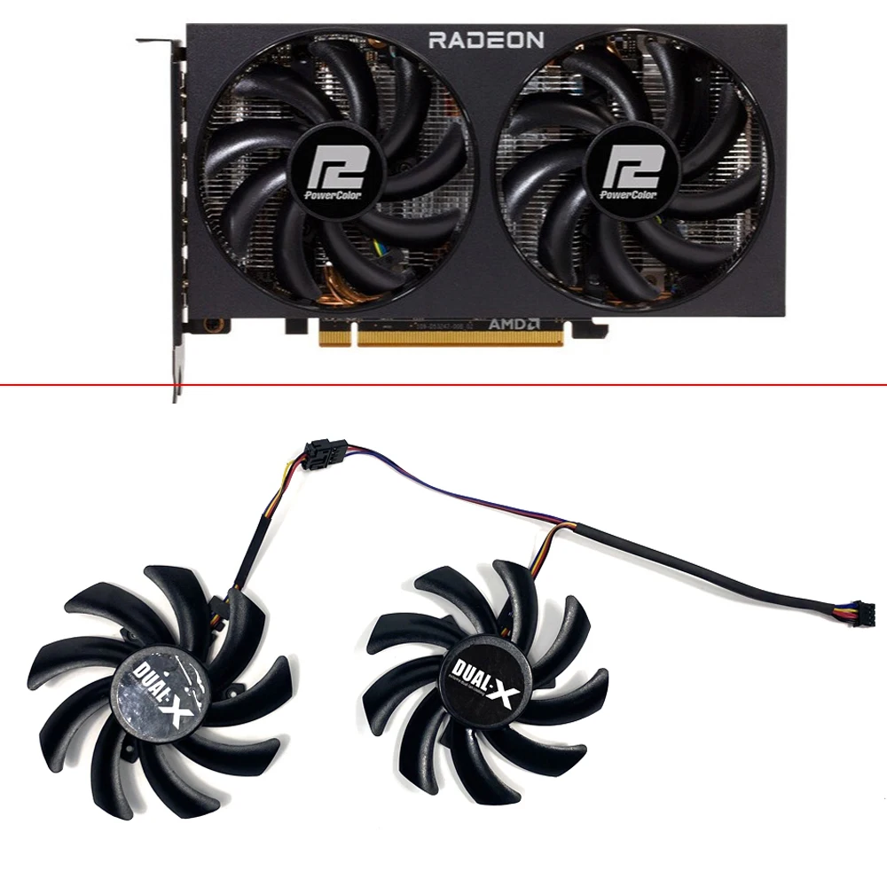 2pcs-NEW-Cooling-Fan-85MM-4PIN-FDC10H12S9-C-RX5700-5600-5500-XT-GPU-FAN ...