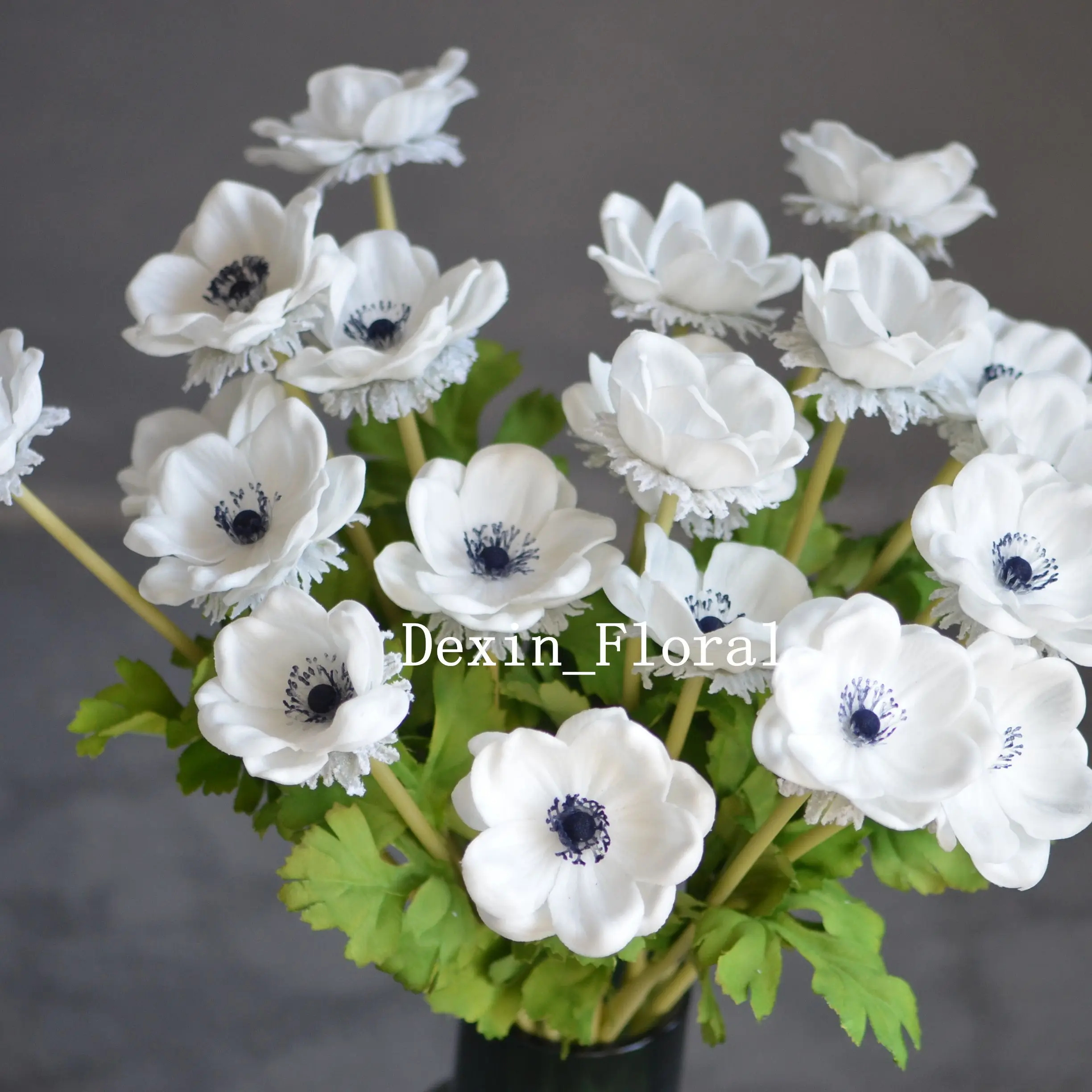 Blue Anemone Flower Bouquet