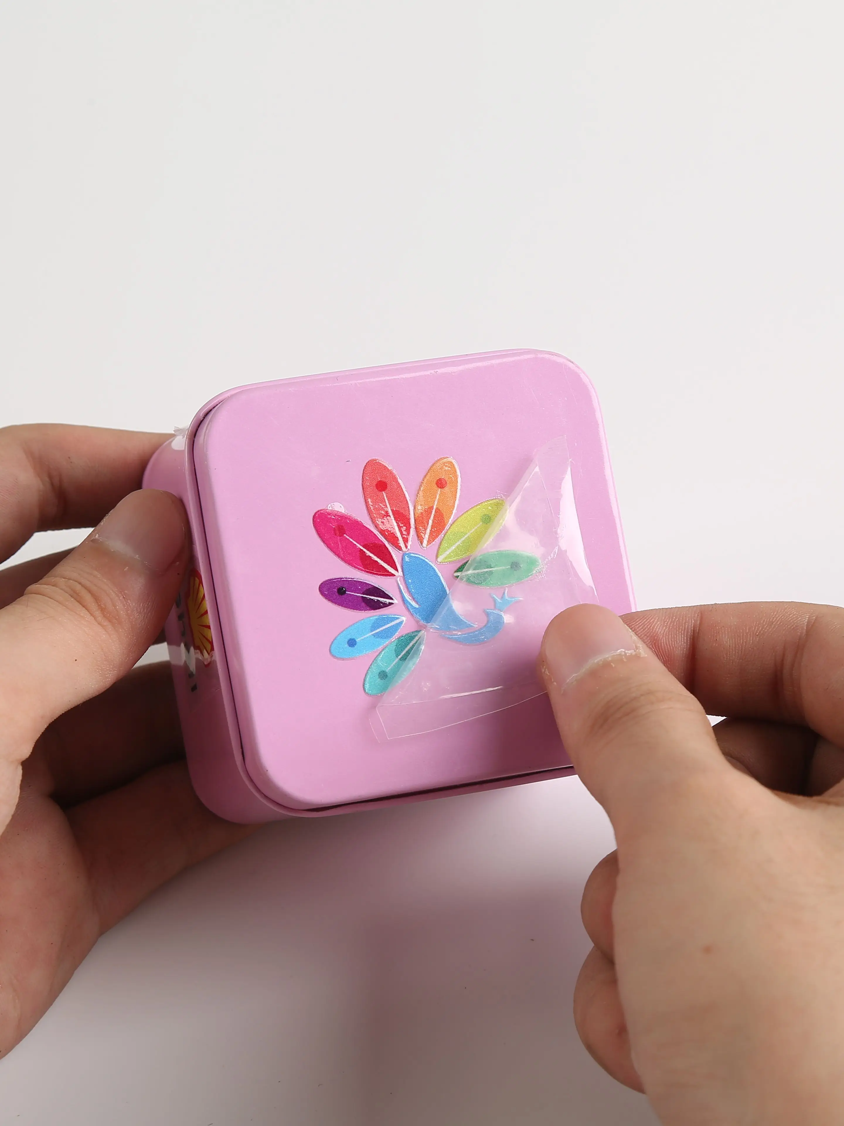 3D Custom UV Transfer Sticker Brand Logo Clear Crystal Label Shine Gold ...