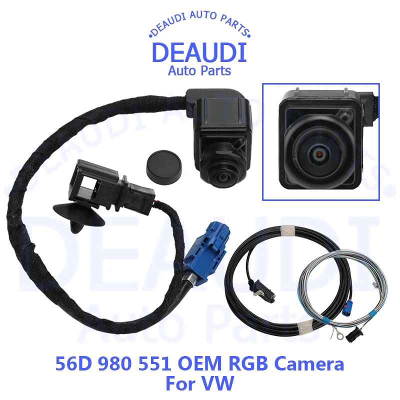 For-RCD510-RNS510-MIB-Radio-RVC-Original-RGB-Rear-View-Camera-For-VW ...