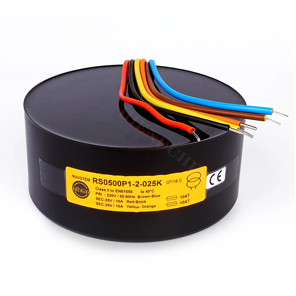 T 040 UK Talema 500W Double 25V 30V 35V 40V 45V 50V Ring Transformer ...