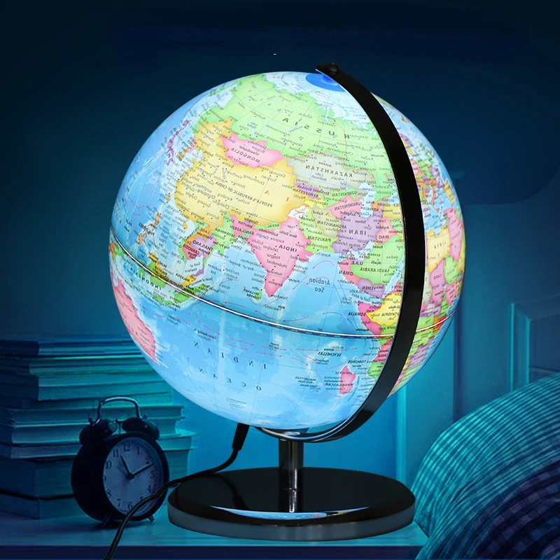 Globe-de-carte-du-monde-Version-anglaise-Globe-avec-lumi-re-LED ...
