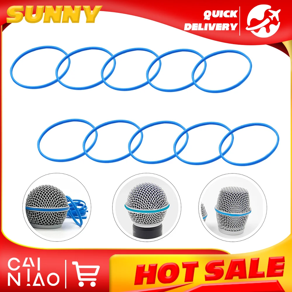 10pcs-Microphone-Grille-Ring-Rubber-Wireless-Microphone-Ring-Accessory ...