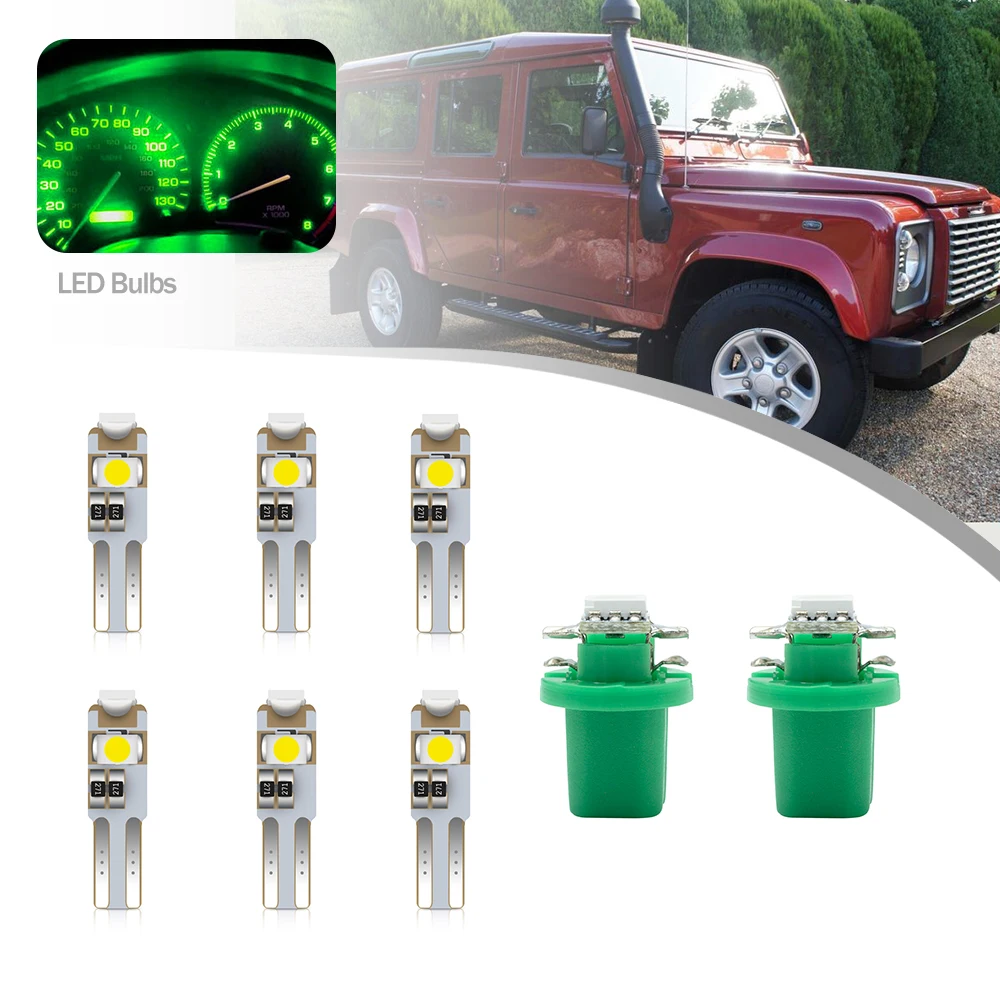 8Pcs-For-1998-2007-Land-Rover-Defender-Td5-Led-Car-Interior-Gauge-Tach ...