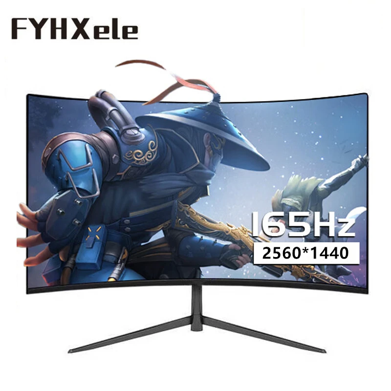 FYHXele-pantalla-curva-de-27-pulgadas-VA-2k-165hz-para-Gamer-Monitor ...