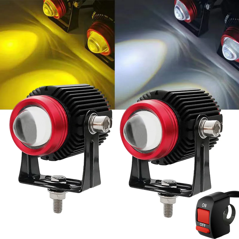 Universal-Motorcycle-Headlight-Diode-Fog-Lights-Moto-LED-Lights ...
