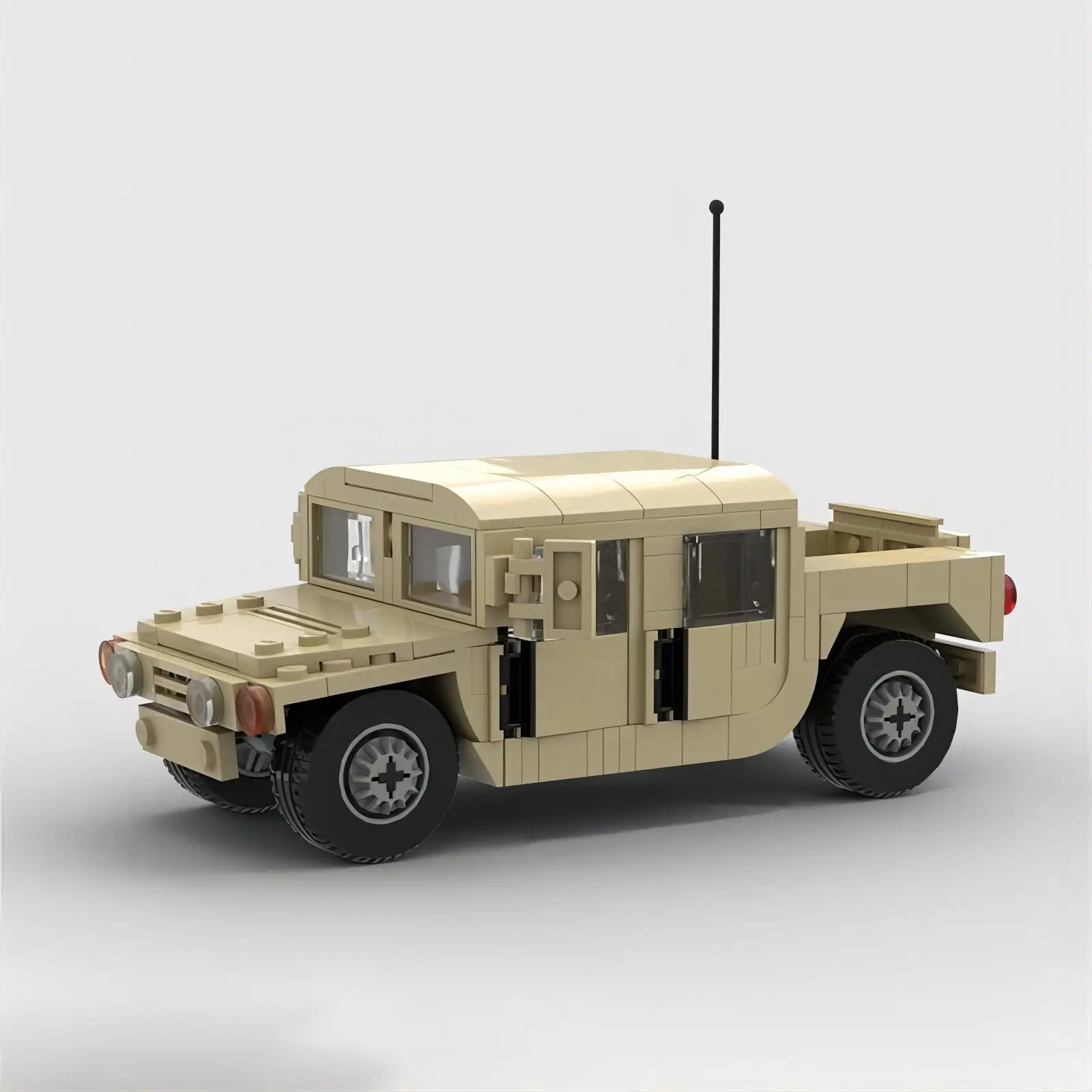 MOC-Building-Blocks-World-War-II-US-Military-Hummer-H1-Model-Armed ...