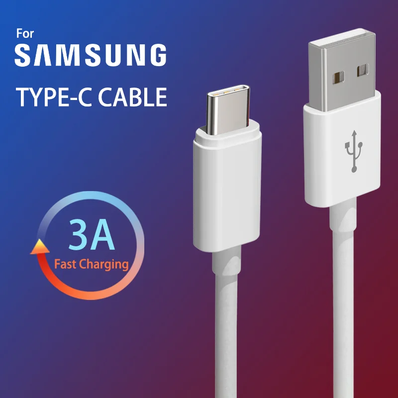 USB Tipo C Cabo para o telefone móvel Samsung, carregamento rápido ...