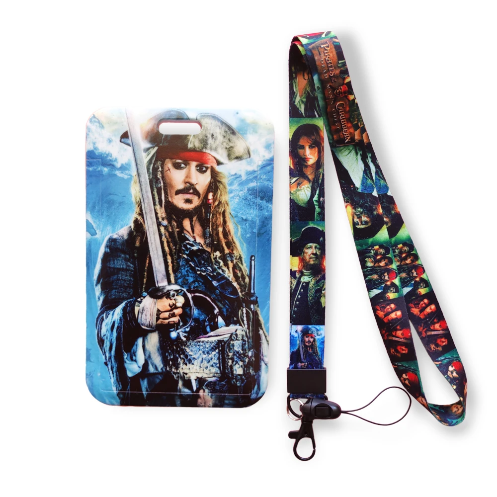 Disney Pirates of the Caribbean Men's Neck Rope Credit Bank Card Holder ...