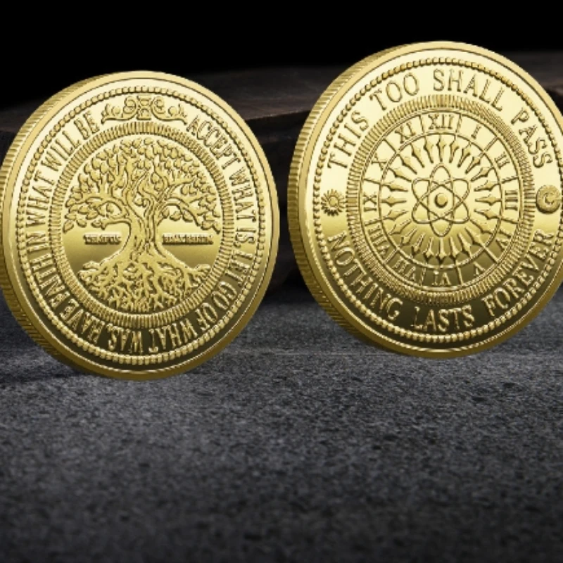 1PC-Tree-of-Life-Commemorative-Coin-Wandering-Coin-Commemorative-Medal ...