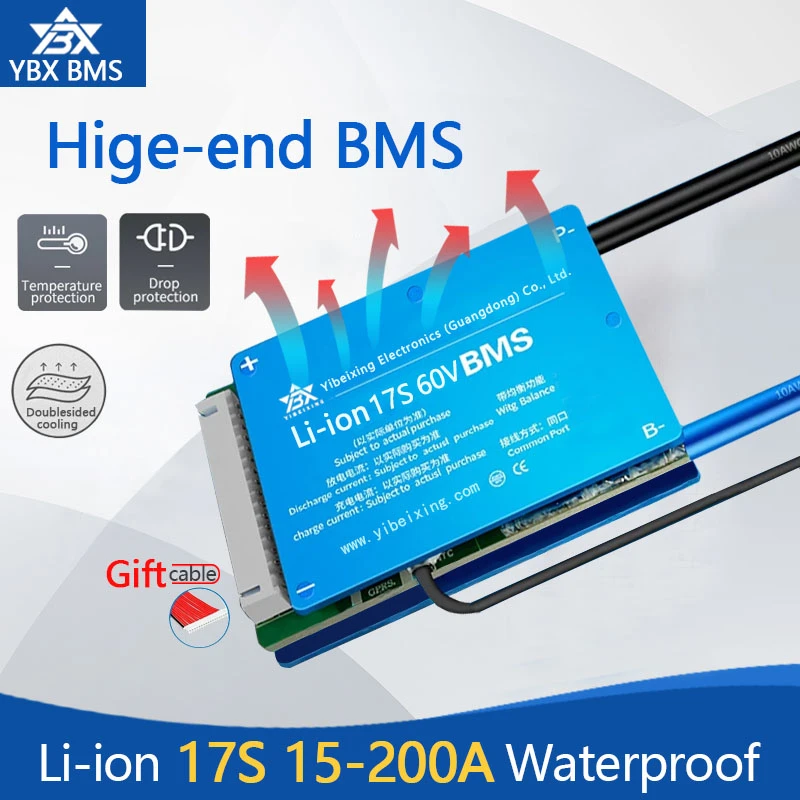 Li Ion 17S Bms 60V 20A 30A 40A 50A 60A 80A 100A Lithium Batterij Bms ...