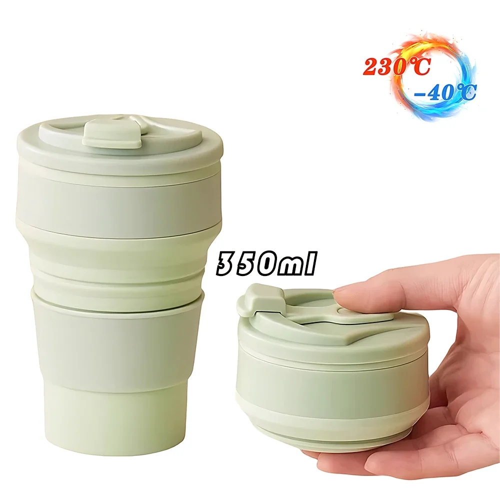 350ml-Folding-Cup-Mini-Retractable-Cup-Silicone-Portable-Teacup-Outdoor ...
