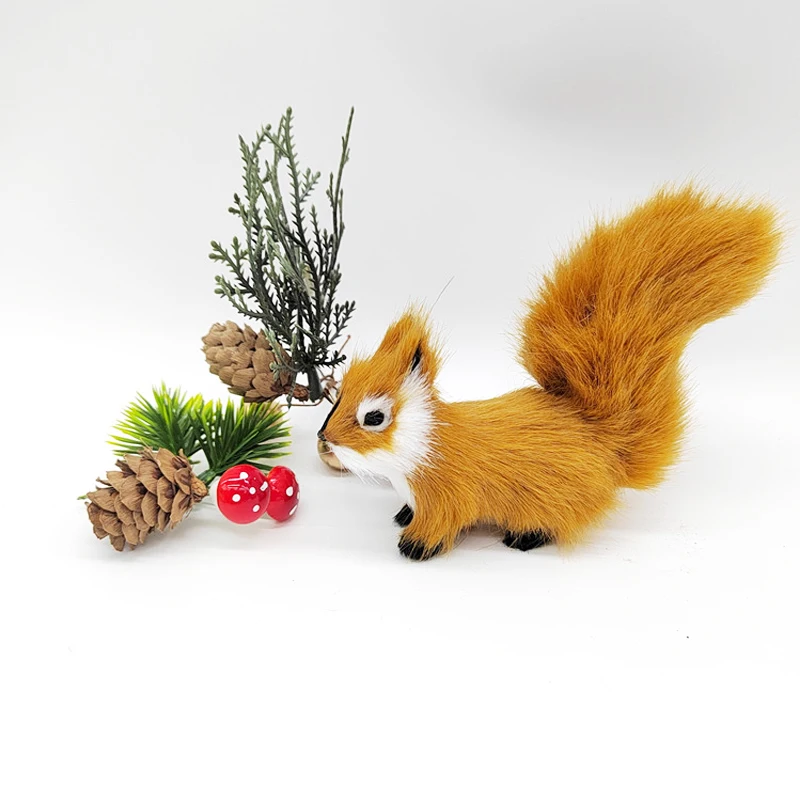 Plush-Simulation-Squirrel-Animal-Figurines-Lifelike-Artificial-Squirrel ...