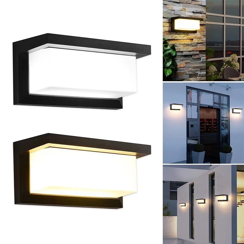 LED-al-aire-libre-luz-de-la-pared-18W-impermeable-moderno-porche-pared ...
