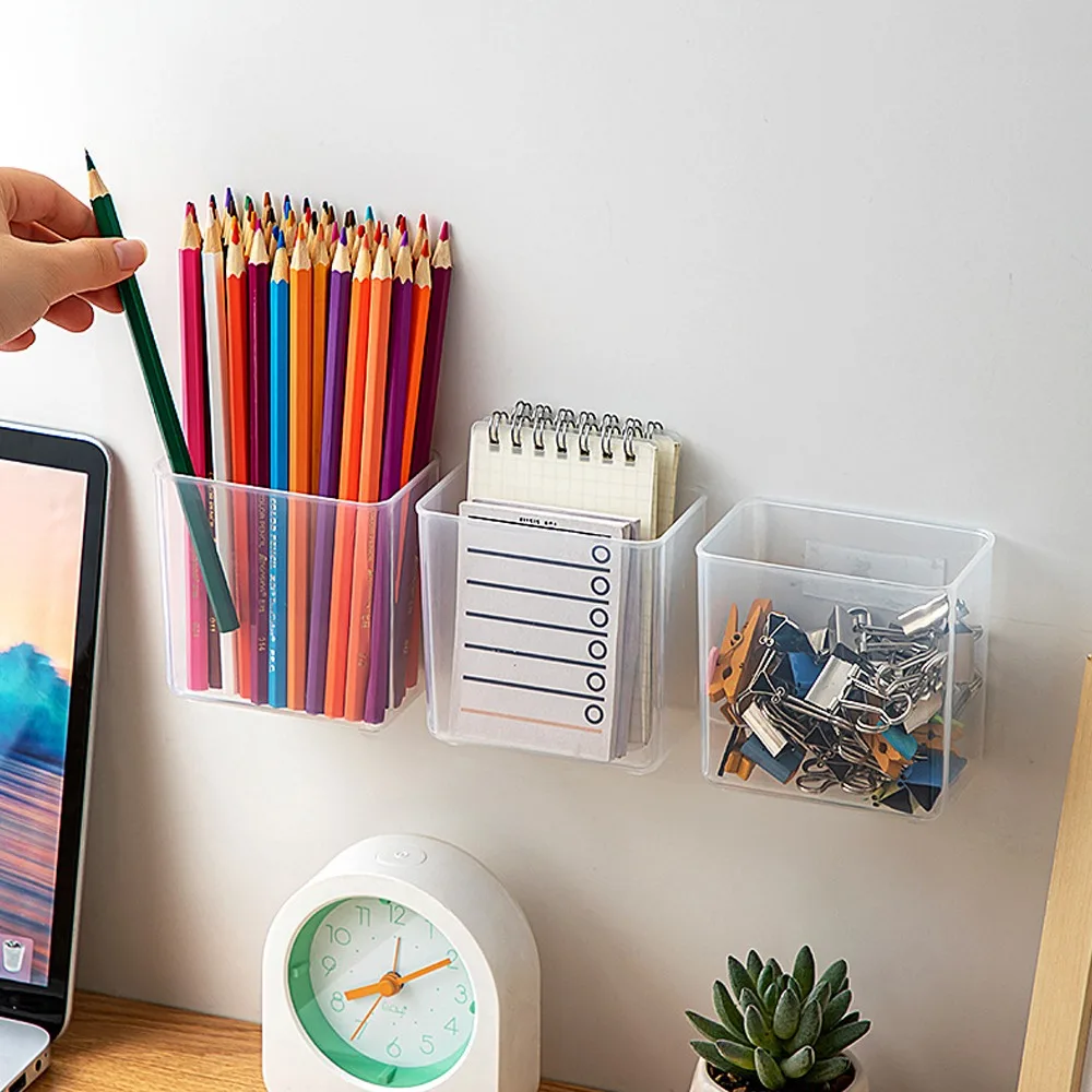 New-Multi-function-Self-adhesive-Wall-Mount-Pen-Pencil-Holder-for ...