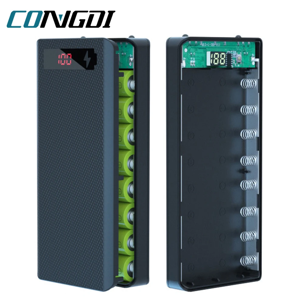 18650-Power-Bank-Case-Without-Battery-Freeshipping-8-18650-Battery ...