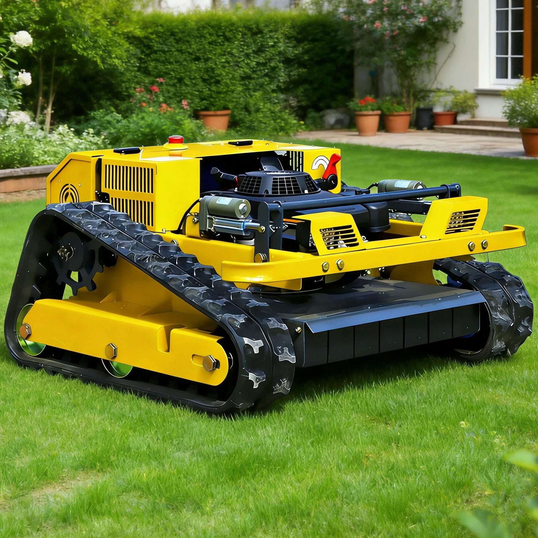 Fast delivery Lawn Mowe Customized Crawler Mower Mow the lawn Remote ...