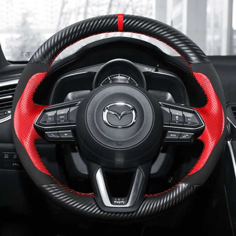 Steering Wheel Cover DIY Glossy Carbon Fiber – Universal Fit, Easy ...