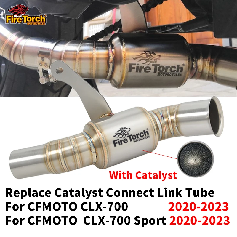 Motorcycle Exhaust Escape Moto Replace Catalyst Slip for Cfmoto Clx-700 ...