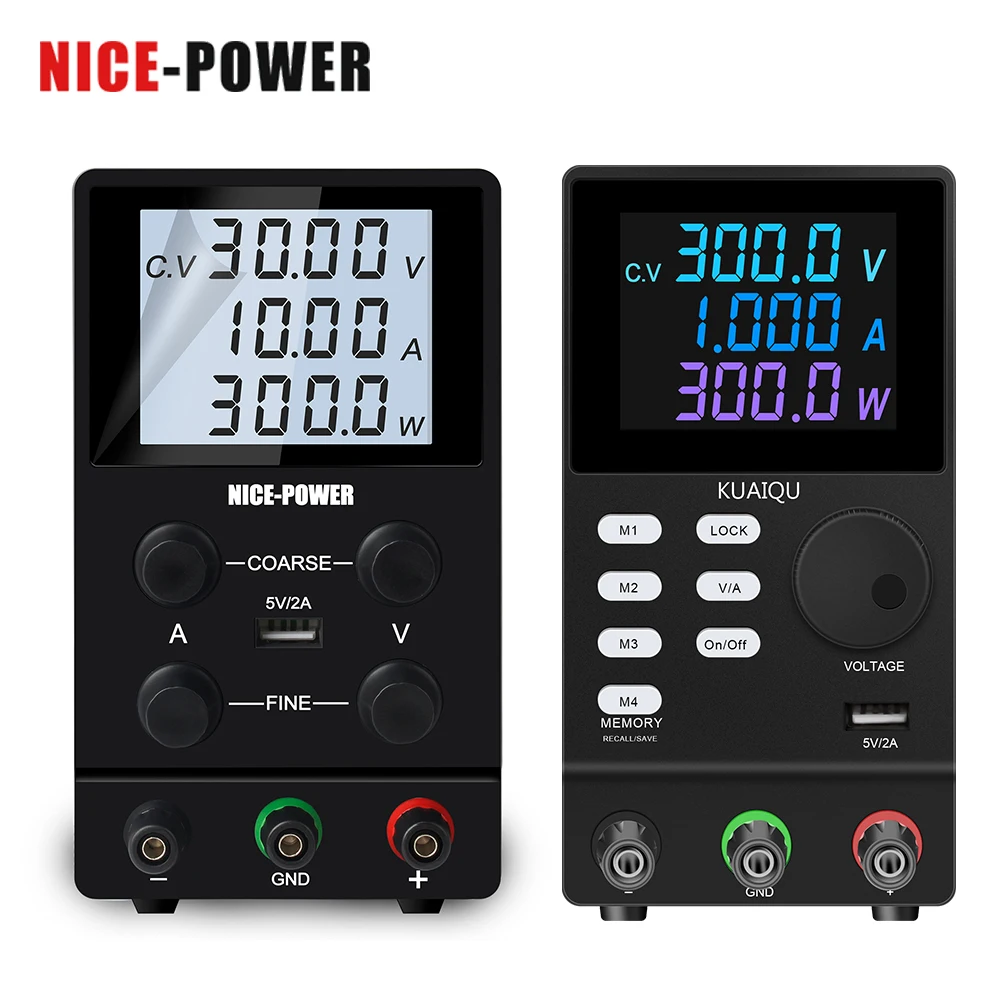 NIZZA POWER Labor DC Netzteil Einstellbar 30V 10A 5A USB Digital Bank ...