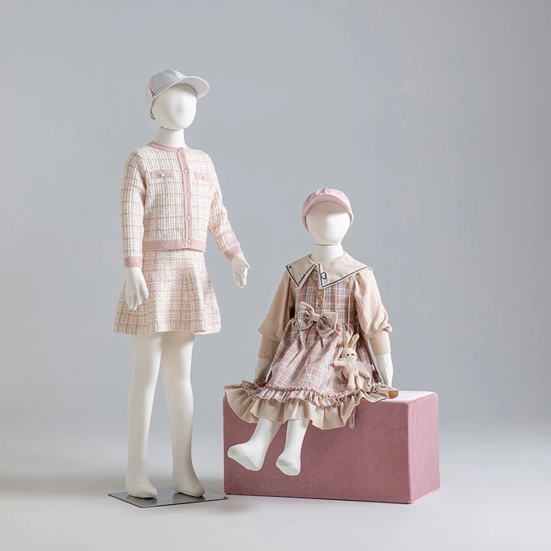 Unisex Sitting Children Mannequin For Clothes Full Body With Head Arm ...