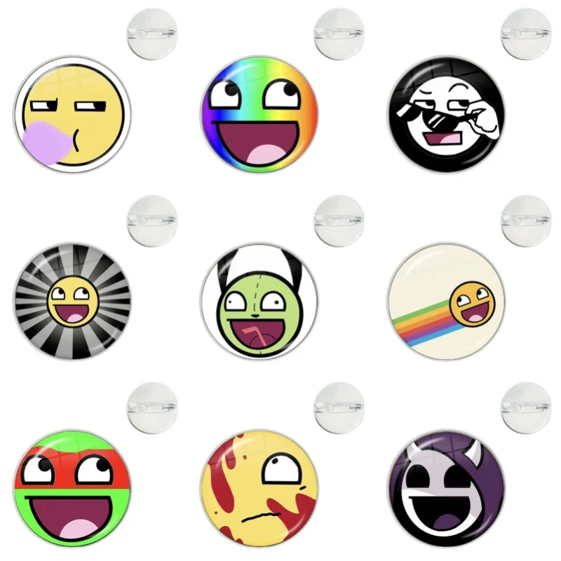 Creative-Epic-Face-Pin-Funny-Epic-Face-Meme-Glass-Brooch-Badge-Bag ...