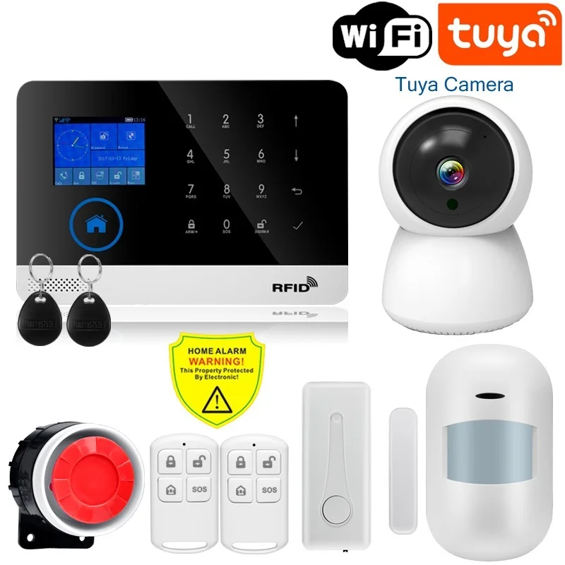 Új Quad Zenekar Vezeték Nélküli Tuya Wifi Gsm Riasztórendszer Tft ...