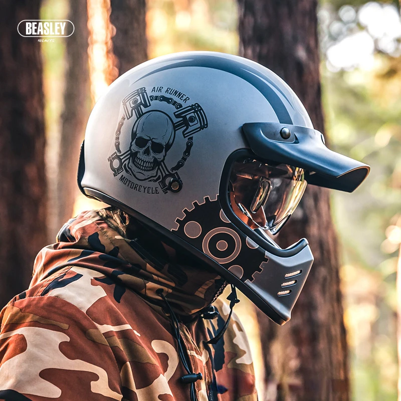 Motorcycle Helmets For Men Choice Retro Half Face Motorcycle Helmet
