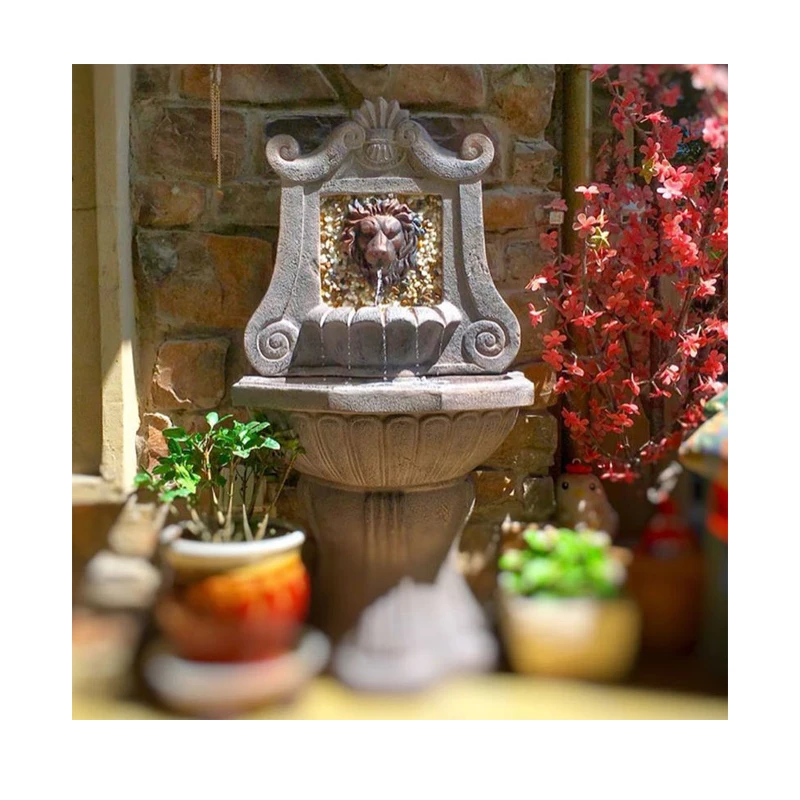 Lion-head-Cascade-Water-fountain-garden-water-fountain-fish-pond ...