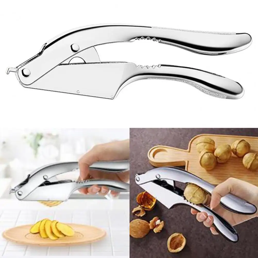 Garlic-Press-with-Nut-Crushing-Feature-Anti-skid-Handle-Garlic-Press ...