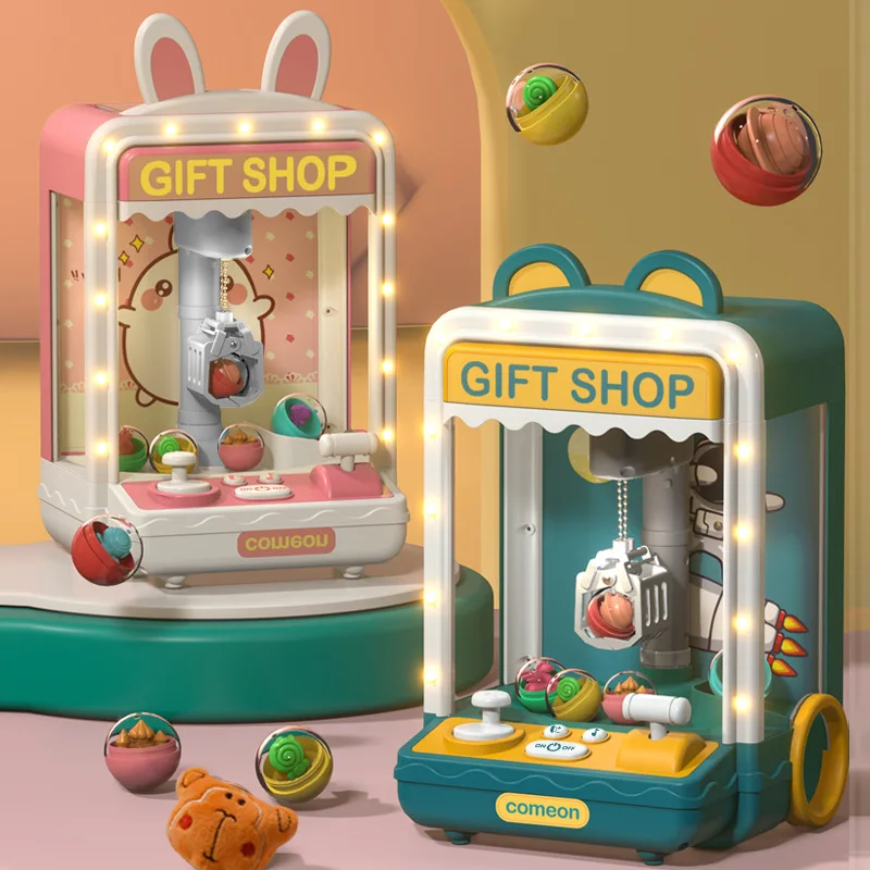 Cartoon Automatic Claw Machine Doll Machine | Mini Automatic Doll ...