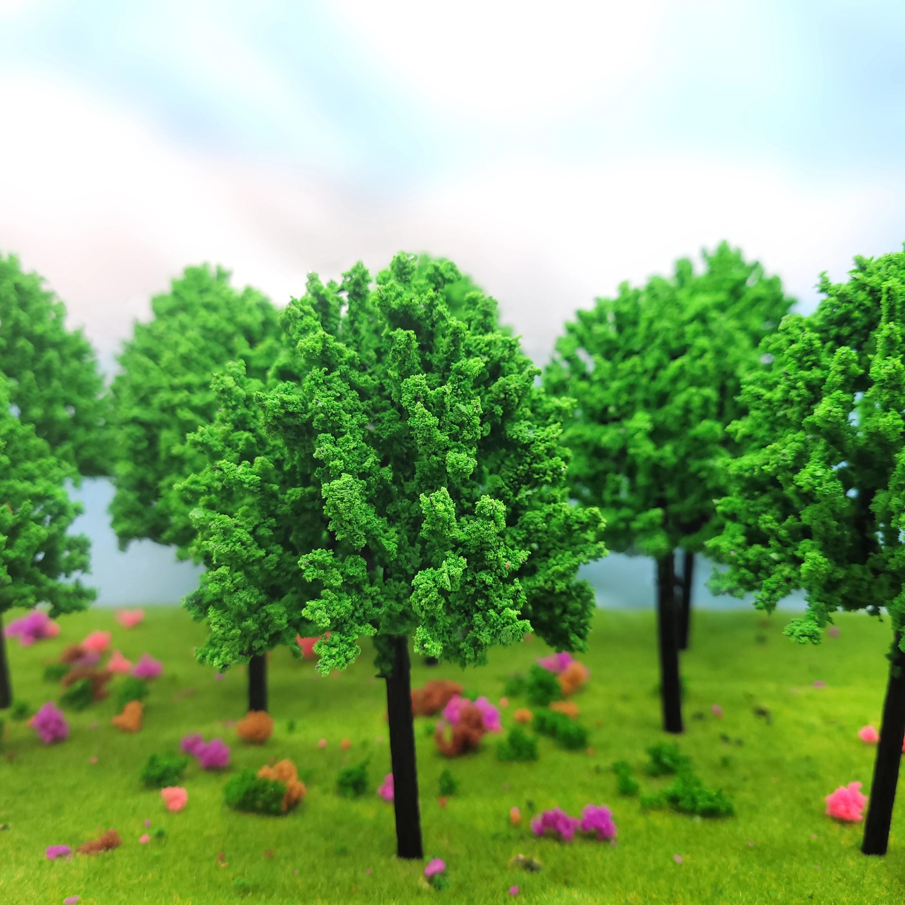 Clearance-8pcs-14cm-16CM-Tree-Model-Banyan-Simulation-Street-Road-Tree ...