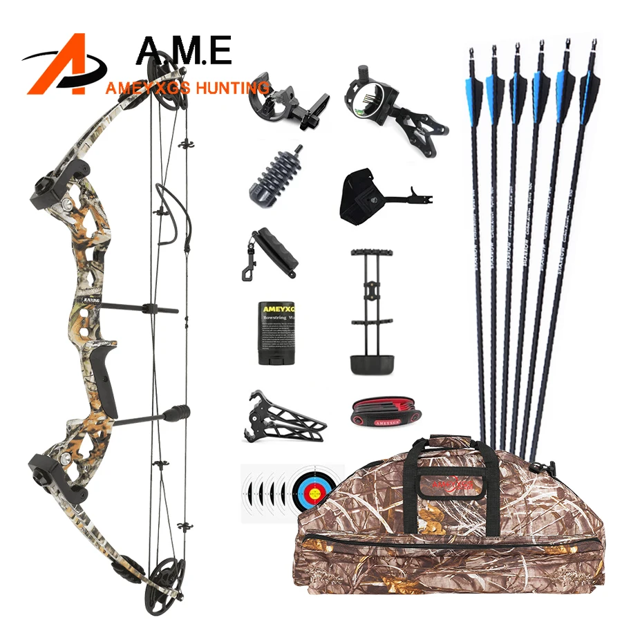 Archery-Compound-Bow-and-Arrows-Set-30-55lbs-JUNXING-4-Color-310FPS-for ...
