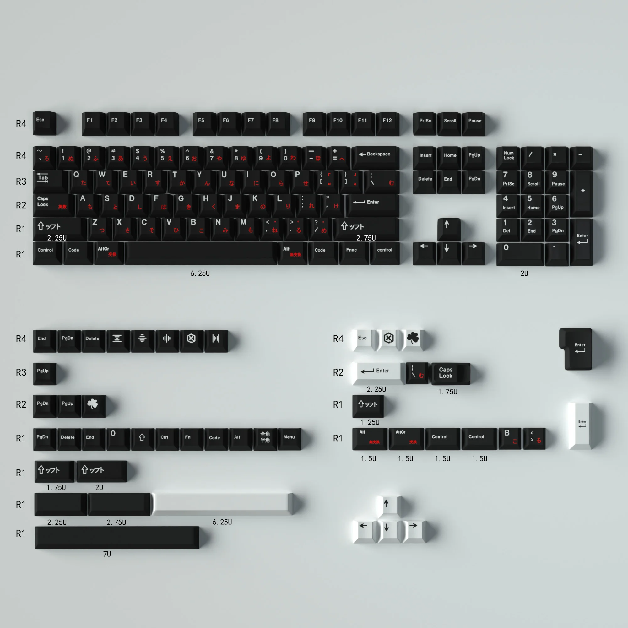 GMK-WoB-Red-Cyrillic-Keycaps-for-Mechanical-Keyboard-Black-Color-Cherry ...
