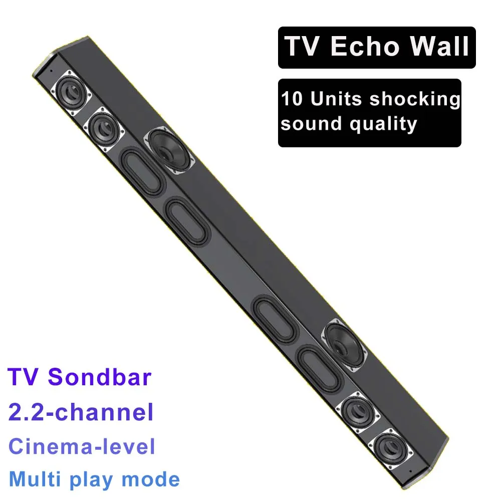 10-Sound-Units-TV-Sound-Bar-With-Duel-Subwoofer-AUX-HDMI-Connection ...