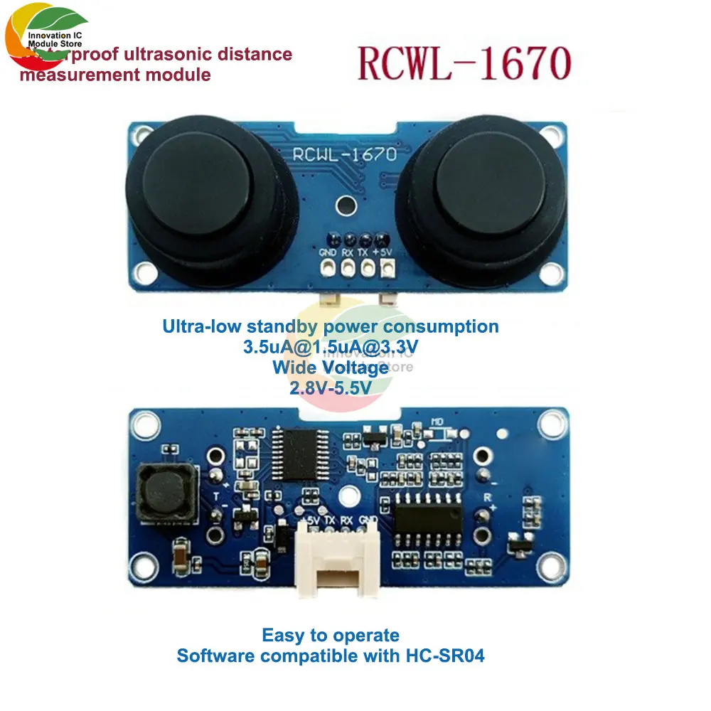 DC3-5V-RCWL-1670-Ultrasonic-Ranging-Module-Waterproof-Transceiver-Split ...